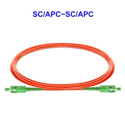 中国 Fiber Patch Cord SC APC SC APC Multi-Mode Single Core OM1 OM2 Gigabit Pigtail Custom 販売のため