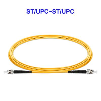中国 Optical Fiber Jumper ST UPC ST UPC Single Mode Single Core Carrier Grade OS2 Pigtail Customization 販売のため