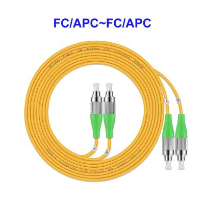 中国 FC APC FC APCの繊維光学のピグテールはカスタマイズ可能な単一モードの二重中心OS2をケーブルで通信する 販売のため