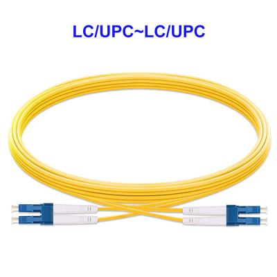 中国 LC UPC繊維ケーブル2の中心へのカスタマイズ可能な単一モードの光ファイバケーブルLC UPC 販売のため
