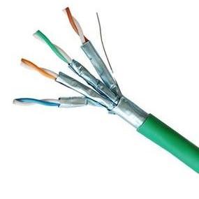 China CAT6A FFTP 23AWG Solid Cable PVC High Speed Data Transfer For Large Networks for sale