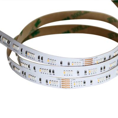 China Superhelder 2216 LED Strip Smal 240leds/M SMD2110 CRI95 2200K RGB+W CCT 1800K Flexibel Te koop