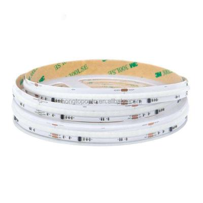 중국 576 LED / M 10mm 24V 디지털 드림 컬러 RGBW COB LED 스트립 판매용