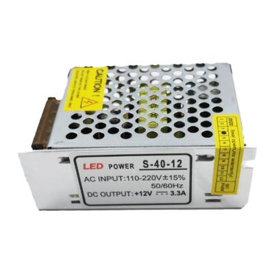 China 40W Gleichstrom 12V 3.3A Schalter-Stromversorgung LED-Lichtleistung zu verkaufen