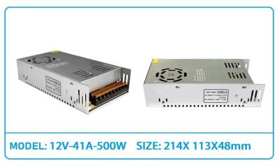 중국 500W DC 12V 41A S LED 스트립 라이트를 위한 전원 공급 스위칭 판매용
