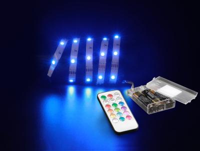 中国 1-5 メートル RGB バッテリー 5V 5050 RGB LED ストライプ SMD 24 キーのリモコンで防水 販売のため