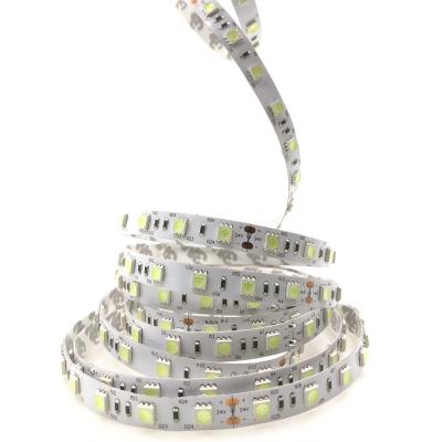 China 12V 24V SMD 5050 LED de banda de un solo color Rojo Azul Verde Amarillo Flexible LED de cinta de luz en venta