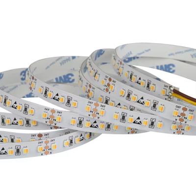 China SMD 2216 LED Strip Cri90 1800K 3000K CCT Kleur Flex Strip Licht Te koop