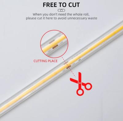 중국 50cm 절단 가능한 길이 AC220V COB LED 스트립 CE 인증 판매용