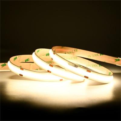 中国 10m/ロール ダブルライン 600LEDs 12v 24v Ra80 12mm 柔軟なCOB LED 柔軟なストライプライト 販売のため