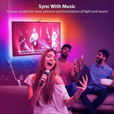 China 55-65 polegadas Alexa Google Home Ambient Smart App Wifi Imersão TV LED Backlights 3.8m 12.5ft ROLL com câmera à venda