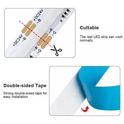 Chine RGB Flexible Strip 756leds COB DC 12V LED Strip Light avec une efficacité lumineuse de 100lm/w à vendre