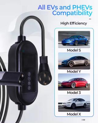 China 3.7KW Type 2 EV Charger met LCD-indicatorlamp en 4,5M kabel Te koop