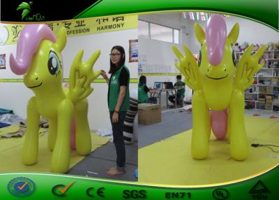 Cina Cavallo giallo di Inflatables di festa all'aperto piccolo con la luce 1.5m del LED alto in vendita