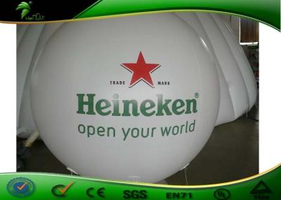 China balões infláveis da propaganda do diâmetro de 2m, balão alugado do hélio do negócio para anunciar à venda