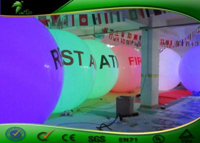 China Anúncio publicitário inflável feito sob encomenda em mudança colorido do balão do diodo emissor de luz para o aniversário à venda