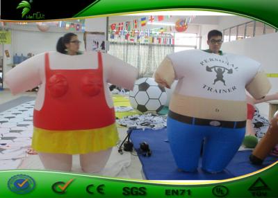 Cina Strato del PVC su misura doppio gonfiabile gigante divertente del costume per gli adulti in vendita