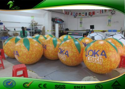Cina Pallone gonfiabile arancio della frutta del PVC per la pubblicità/pallone arancio gonfiabile per gli eventi in vendita