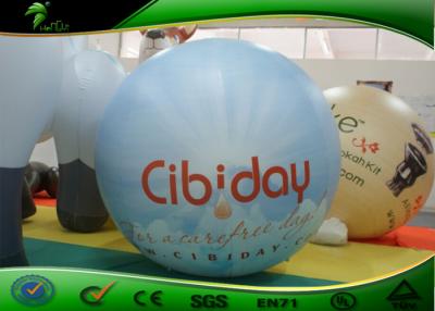Cina La pubblicità gonfiabile su misura Balloons il pallone blu gonfiabile bianco portatile in vendita
