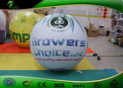 Cina Diametro pallone gonfiabile bianco dell'elio del pallone/PVC da 1 m. su misura in vendita