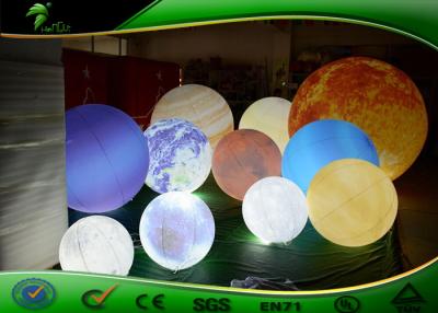 Cina Pianeta gonfiabile variopinto gigante della pubblicità di affari con la luce del LED in vendita