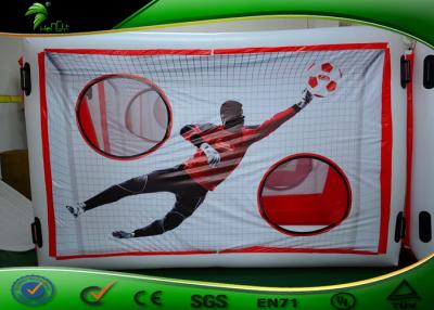Cina Modello all'aperto di pubblicità Foodball della porta gonfiabile del PVC su misura in vendita