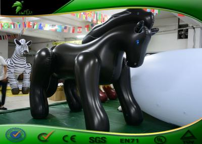 Cina Animale gonfiabile nero del cavallo del PVC 0.4mm, cavallo nero gonfiabile per la decorazione in vendita