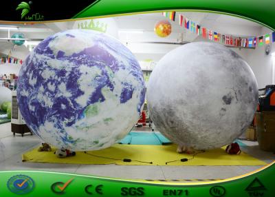 中国 注文の惑星の0.18mmポリ塩化ビニールをつけるLEDが付いている定形膨脹可能な広告の気球 販売のため