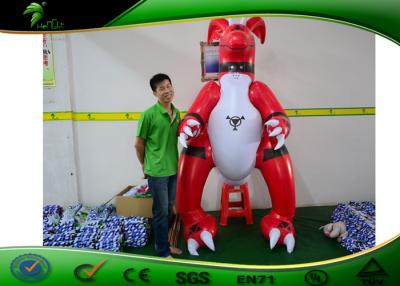 Cina materiale gonfiabile animale del PVC 0.44mm dei personaggi dei cartoni animati dell'alto drago rosso di 2.5M in vendita
