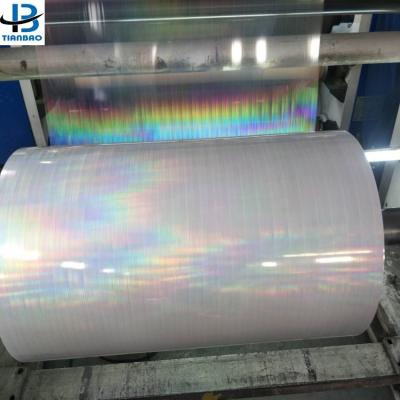 Cina Pellicola di laminatura a freddo olografica trasparente per finitura professionale in vendita