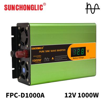 China Inversor de onda sinusoidal puro de 3000w Dc 12v para AC 220v com tela grande à venda