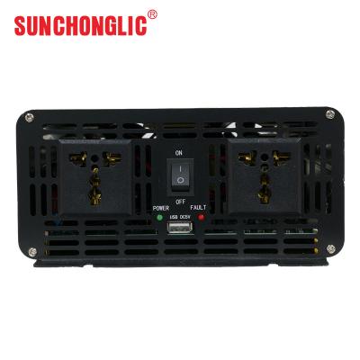 China 1000W Inverter de onda sinusoidal pura 12V DC para 220V AC Conversão de potência Com um ecrã de grande porte à venda