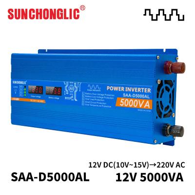 China 5000W Modified Sine Wave Inverter 5V 1A USB 12v Output 220v Led Display Inverter for sale