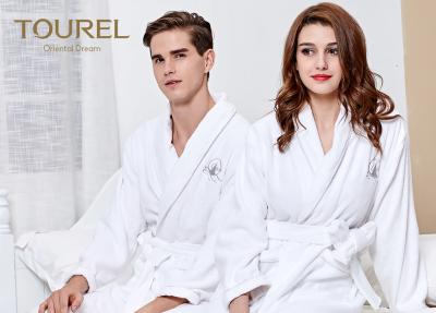 Cina Cotone giallo-chiaro imbottito degli accappatoi cinque stelle extra-lunghi dell'hotel in vendita
