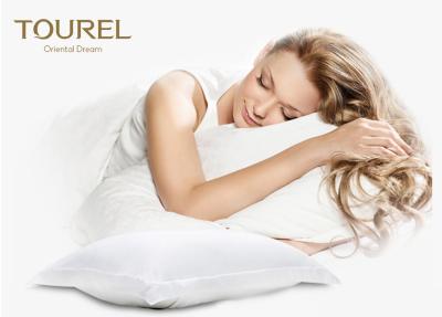 中国 柔らかいホテル様式のアヒルの上限の睡眠の枕内部の贅沢で純粋な白 販売のため