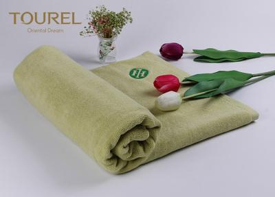 Cina asciugamano 100% di bagno verde chiaro del cotone 32s con il logo del ricamo per l'hotel facendo uso di in vendita