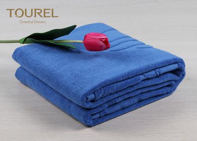 Cina Asciugamani di bagno blu scuro del cotone con il logo del jacquard per l'hotel 3/4/5star in vendita