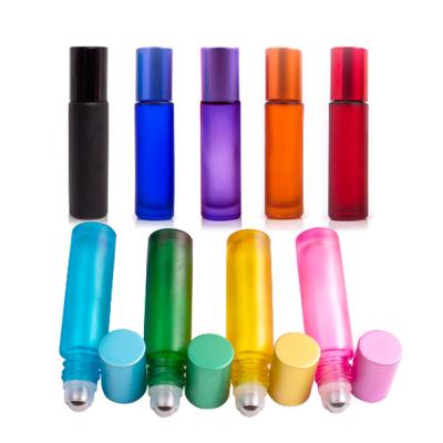 China 2ml Reusable Roll On Bottles Blue Orange Green Red Yellow Purple Pink Roller Bottles for sale