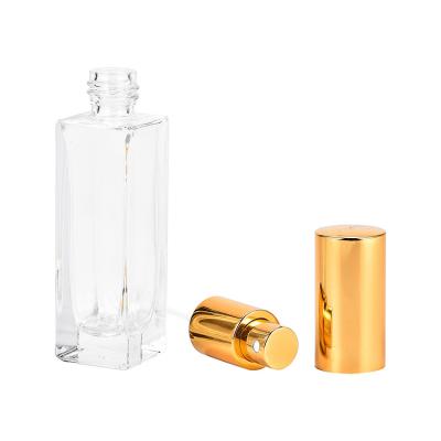 China Frascos de Perfume de Vidro Vazios com Borrifador Quadrado de 10ml e 15ml para Óleo, com Tampa, Personalizados de Luxo à venda