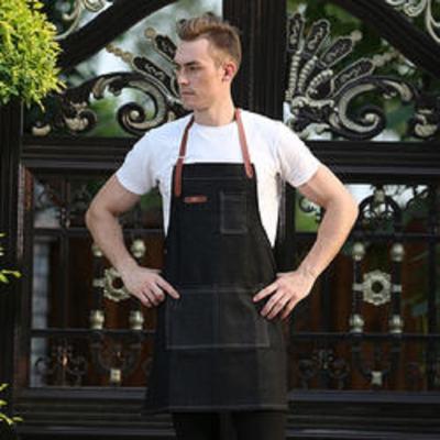 Cina grembiule moderno del cuoco unico della cucina del ristorante del grembiule di servizio del rifornimento di fabbricazione in vendita