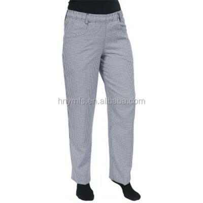 Cina I pantaloni controllati dei cuochi unici tinti filato alla moda popolare di alta qualità uniformano l'uniforme classica del ristorante per il cameriere in vendita