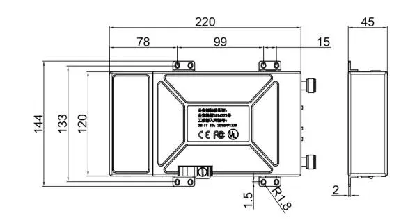 2W Full-Duplex Speech Portable Radio Video Transmitter