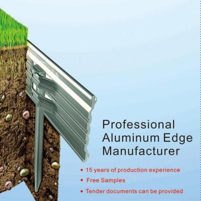 China 8ft X 1/8inch X 4in Garden Aluminum Edging Black Aluminum Landscape Edging for sale