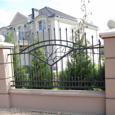 China Commercial Elegant Prefabricated Iron Fence Panels Home Security Rod Iron Fence for sale