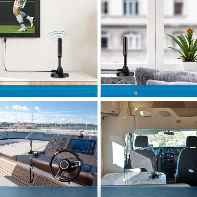 Magnetic Digital Indoor HDTV TV Antenna for DVB-T DVB-T2 VHF UHF TV HDTV Digital