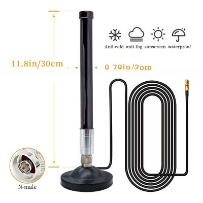 0-6000 MHZ Frequency High Gain 8dBi 2.4G 5.8G WIFI Outdoor Fiberglass Omni