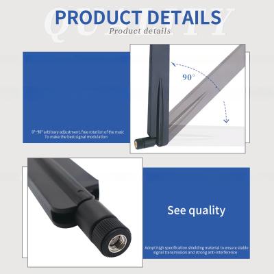 High-Gain Dual Band 2.4G 5G WIFI Antenna 5DBI Vertical Polarization Internal SMA