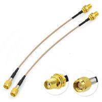 Quality Low Loss RG316 Extension FPV Antenna Cable SMA female to 2 SMA male RF Coax Crimp Cable Adapter for sale
