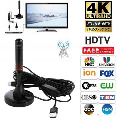 HD Indoor Amplified Digital TV Antenna 200 Miles Ultra HDTV with VHF / UHF