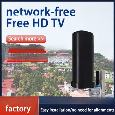 Black High Gain Barrel Antenna for Digital HDTV Omni Signal Amplifier Waterproof